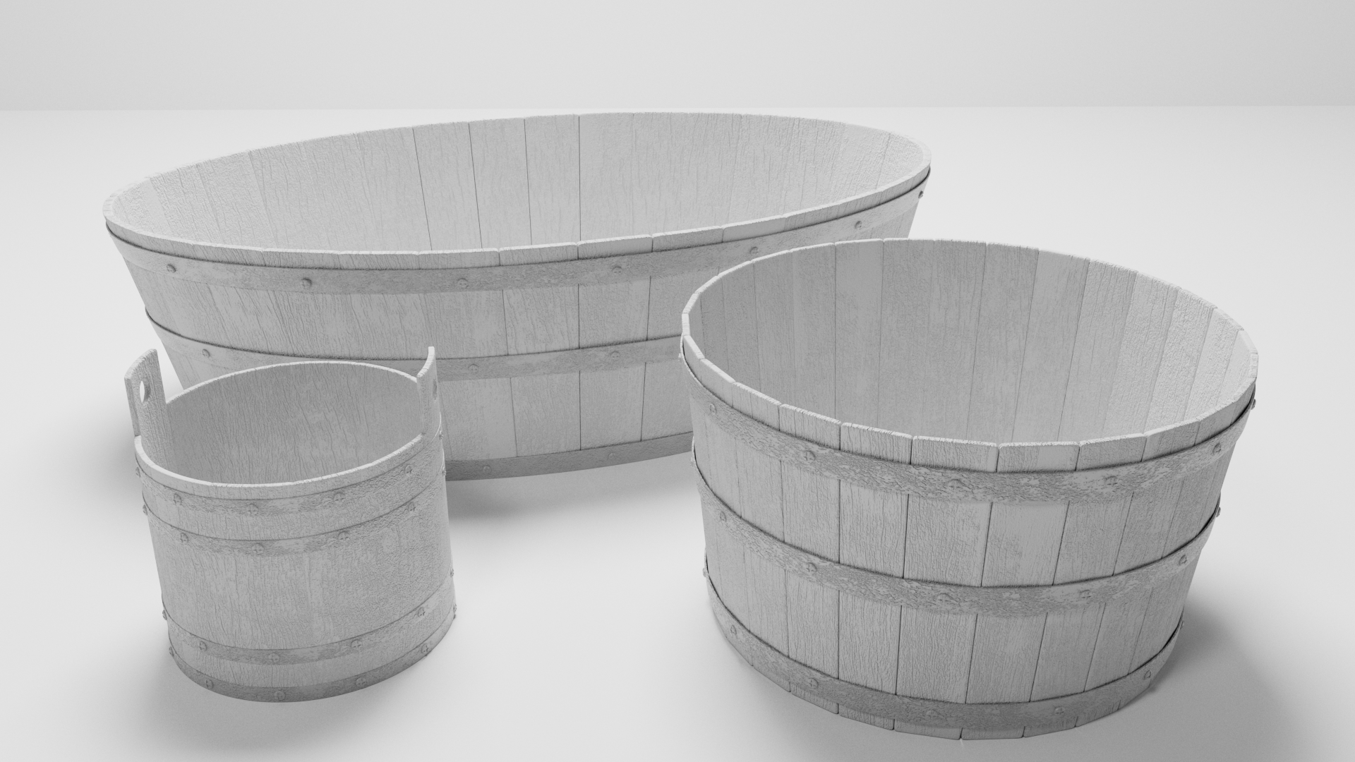 Medieval Tub Set by madi7779 | 3DOcean
