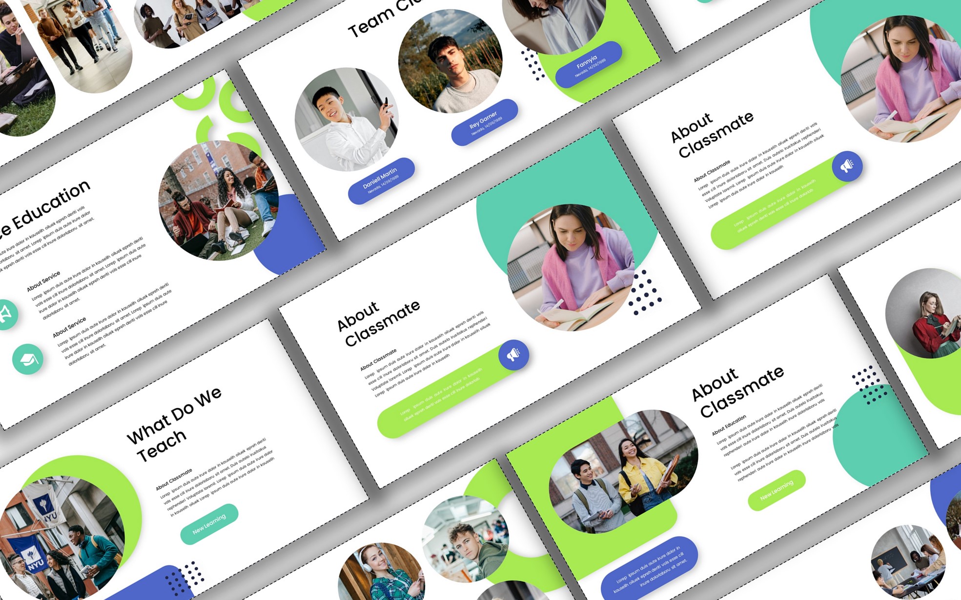 Classmate - Education Google Slide Template, Presentation Templates