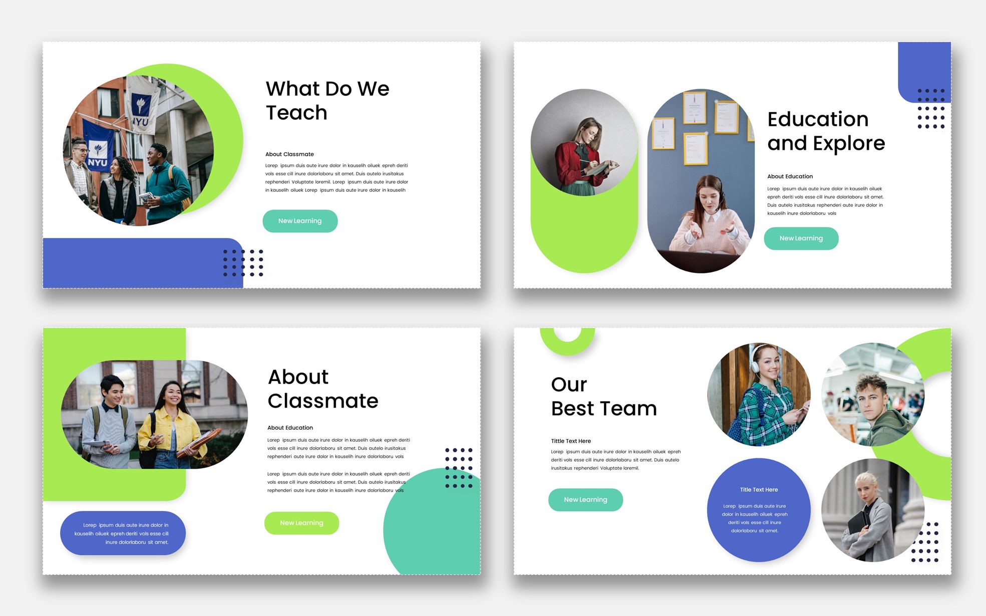 Classmate - Education Google Slide Template, Presentation Templates