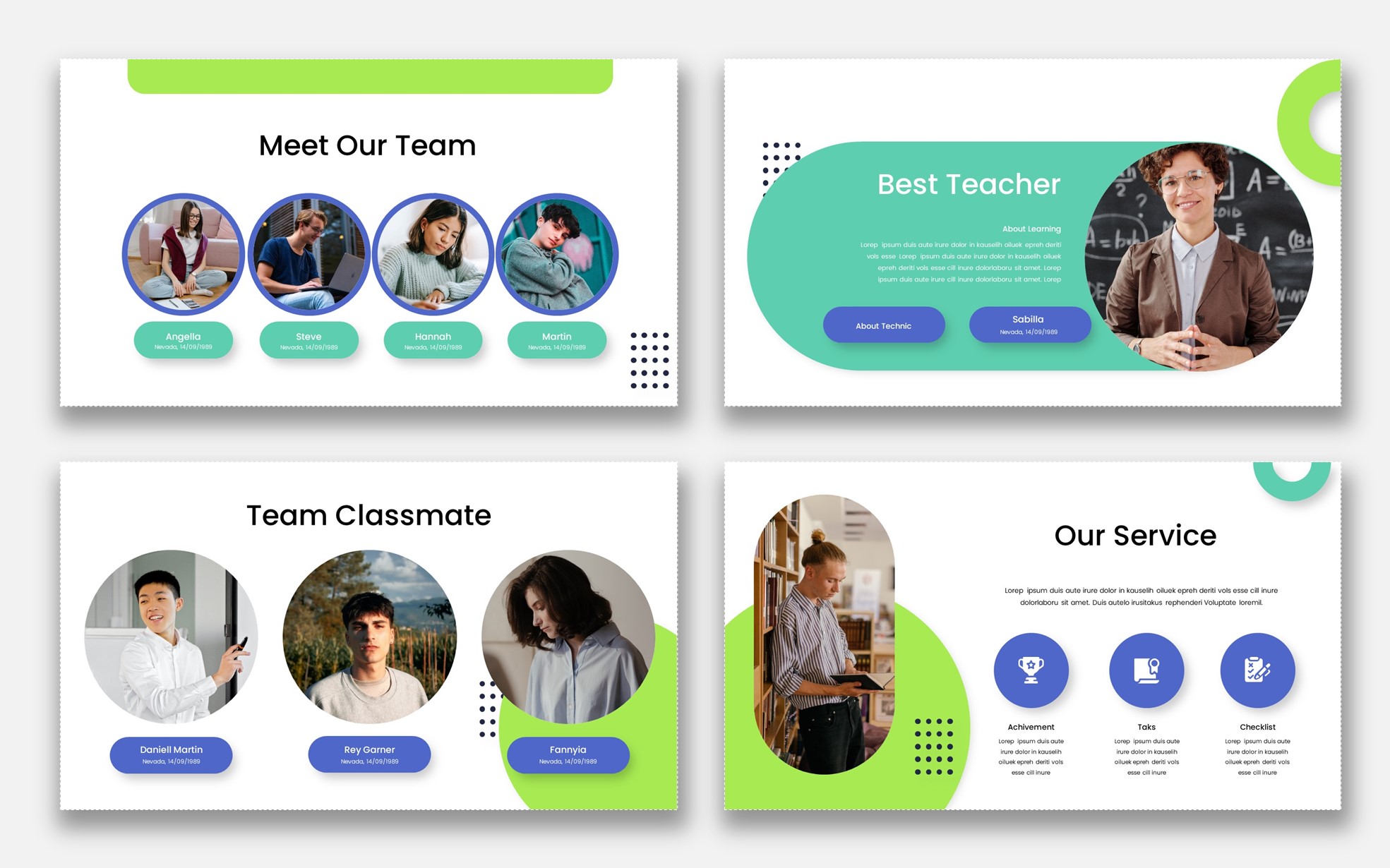 Classmate - Education Google Slide Template, Presentation Templates