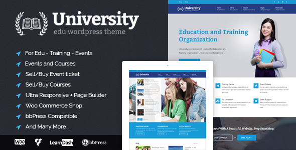 University - Education, Event and Course Theme by CactusThemes ...