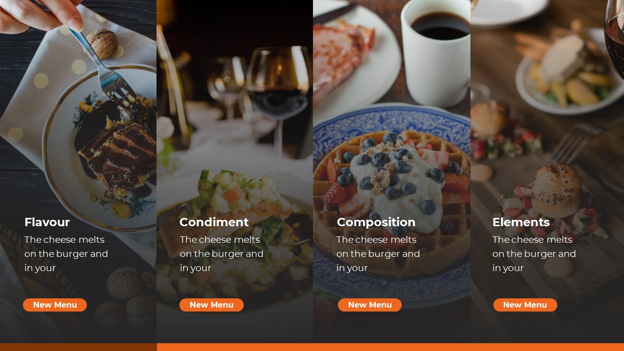 Meals Food Presentation PowerPoint Template, Presentation Templates