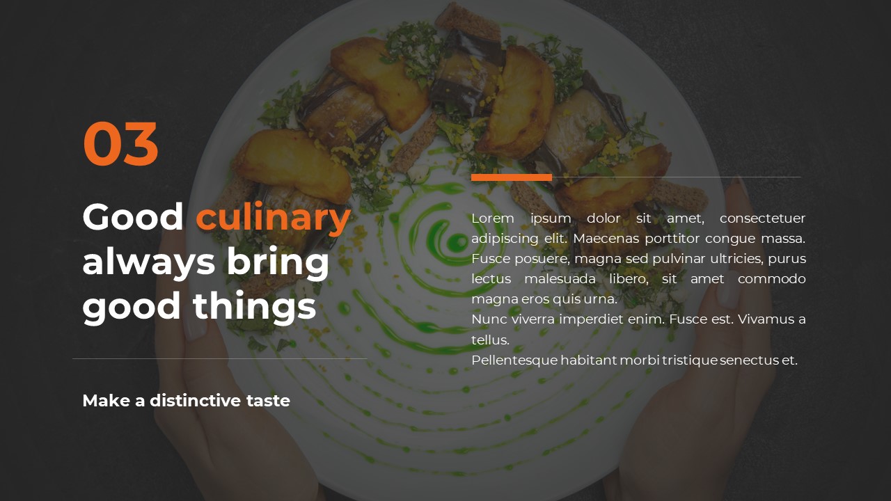 Meals Food Presentation PowerPoint Template, Presentation Templates