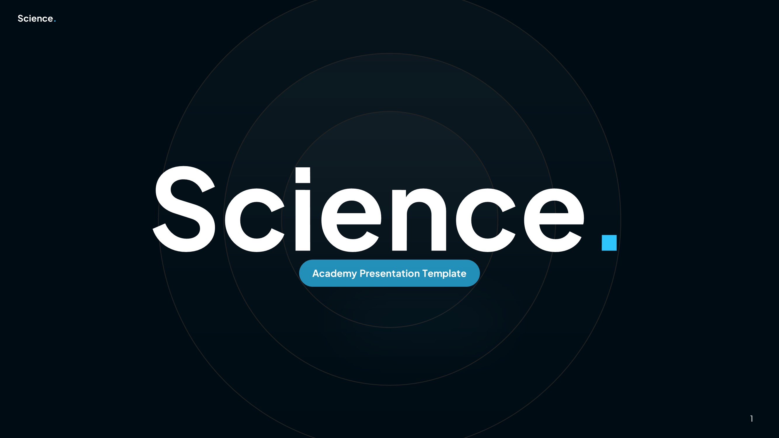 Science Academy Presentation PowerPoint Template, Presentation Templates