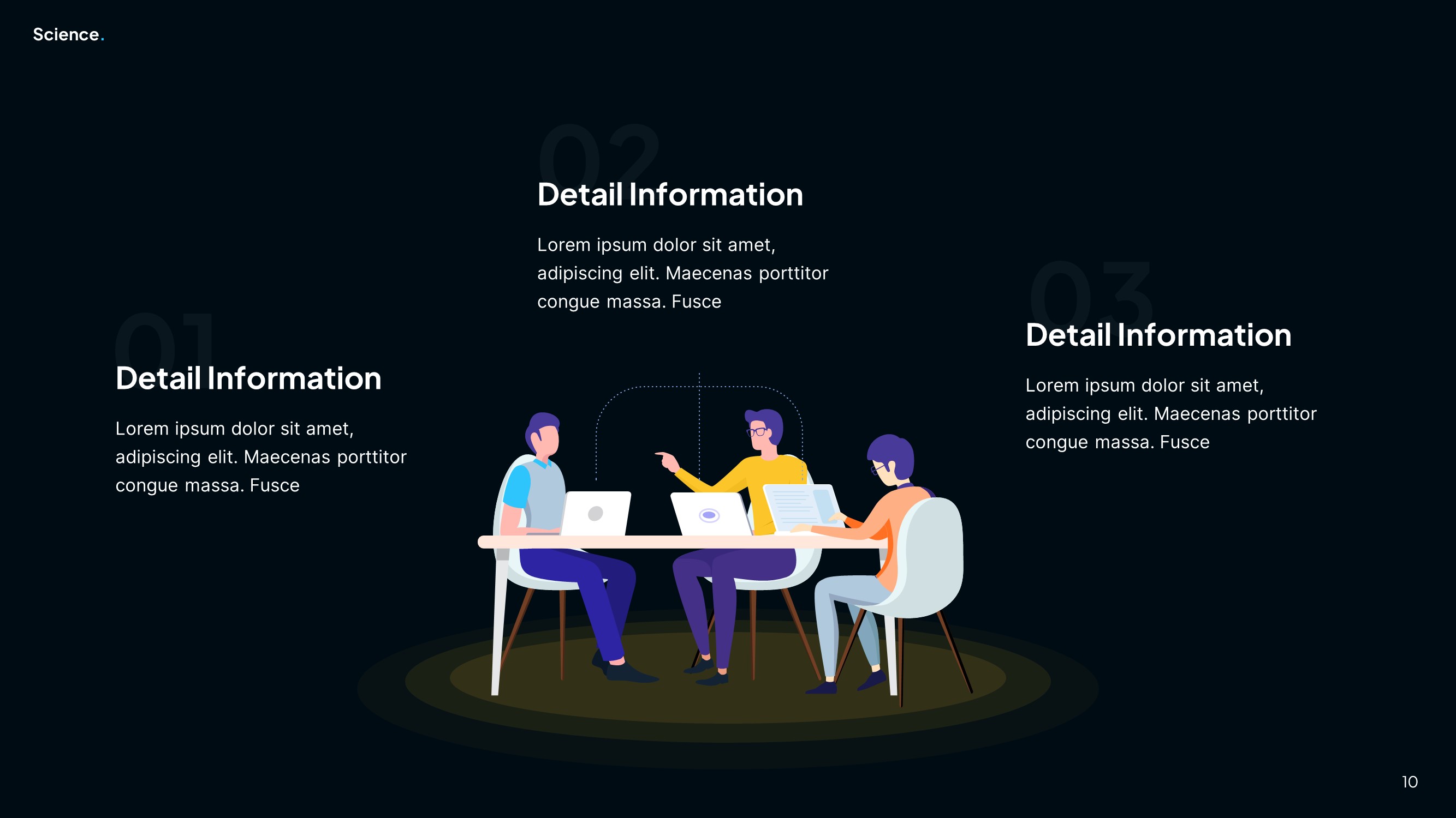 Science Academy Presentation PowerPoint Template, Presentation Templates