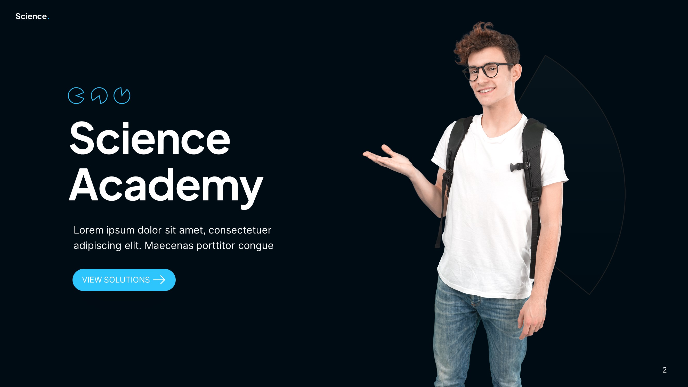 Science Academy Presentation PowerPoint Template, Presentation Templates