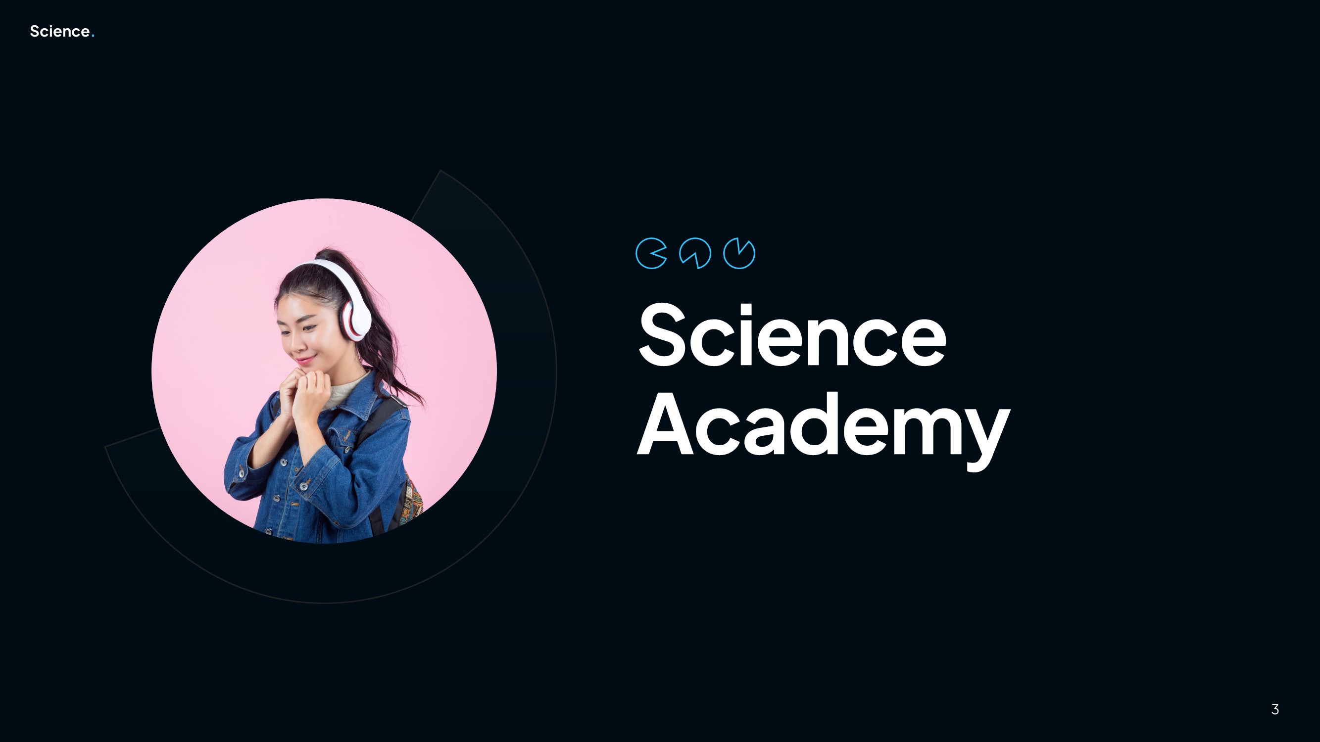 Science Academy Presentation PowerPoint Template, Presentation Templates