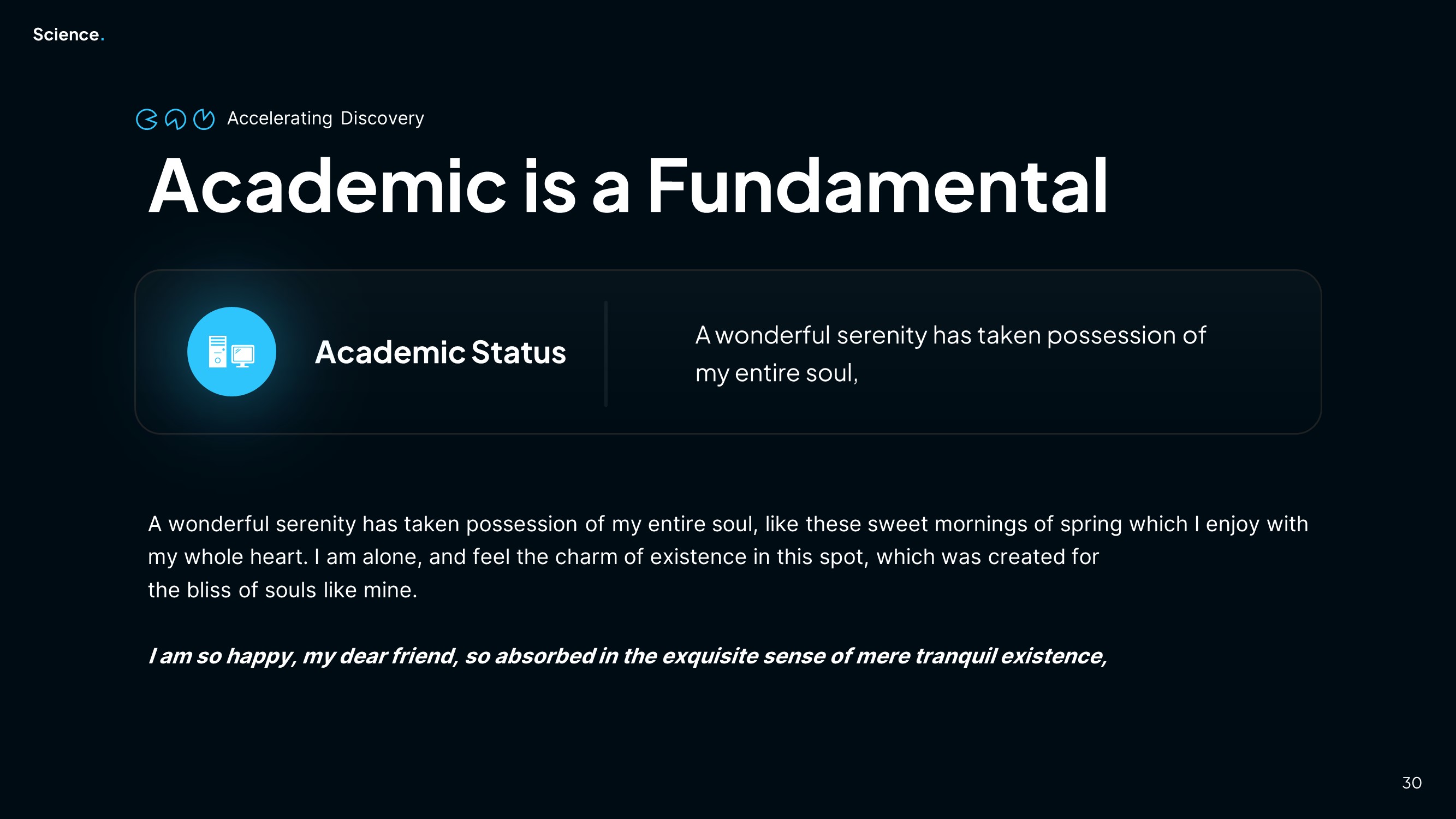 Science Academy Presentation PowerPoint Template, Presentation Templates