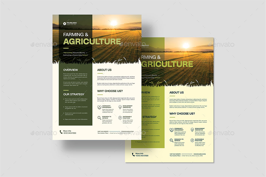 Agriculture Templates Set, Print Templates | GraphicRiver