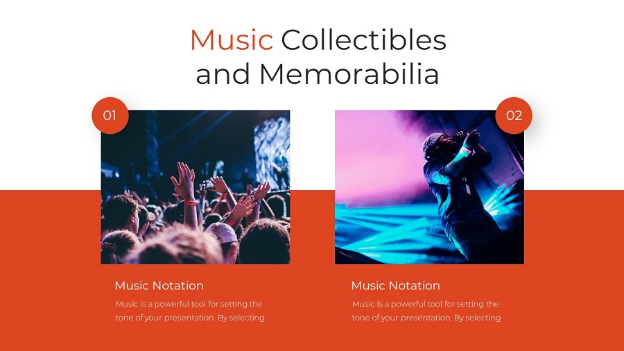 Music Festival Event Google Slides Template, Presentation Templates