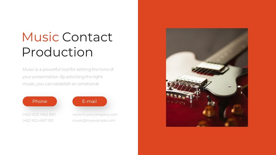 Music Festival Event Google Slides Template, Presentation Templates