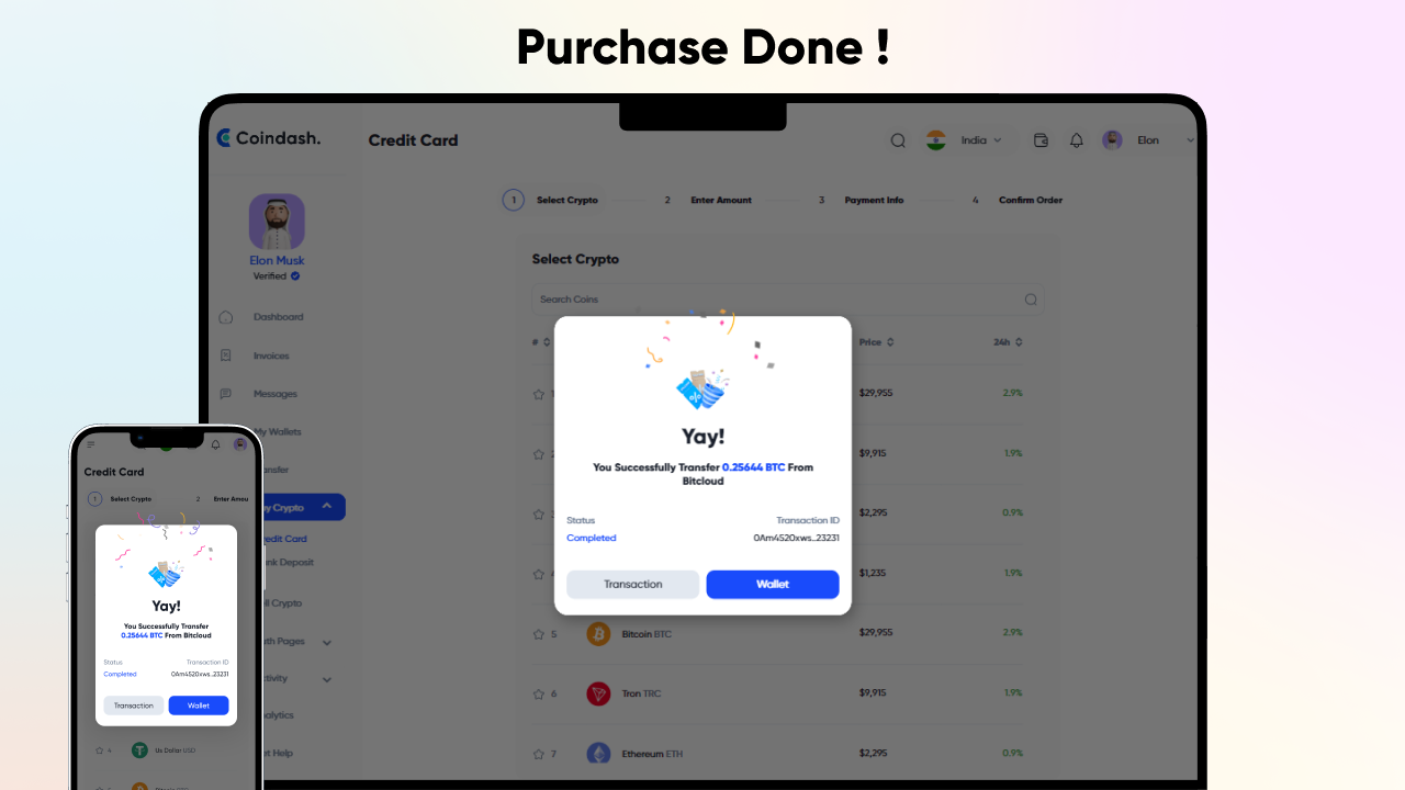 Coindash - Crypto Trading Admin Dashboard | Flutter Admin | Bank | FinPay | Finance | Digital ...