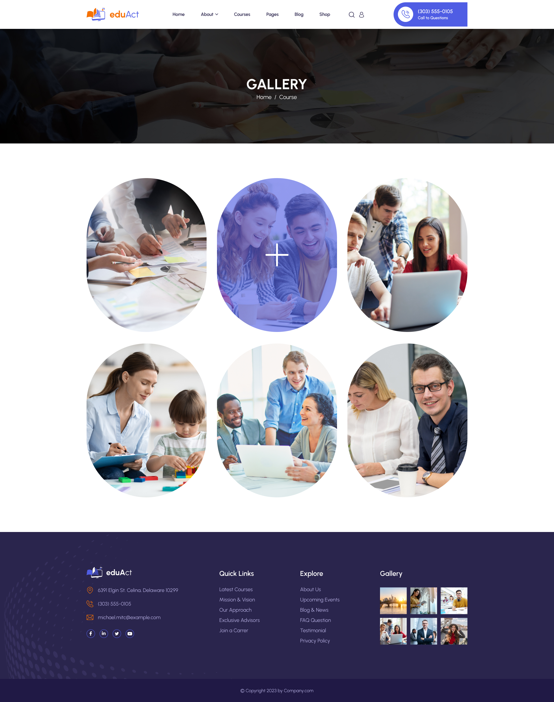 EduAct - Education & Courses Figma Template by Pixydrops | ThemeForest