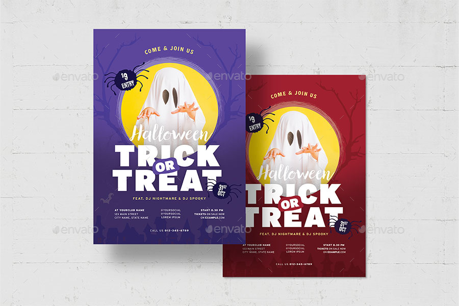 Halloween Flyer Template, Print Templates | GraphicRiver