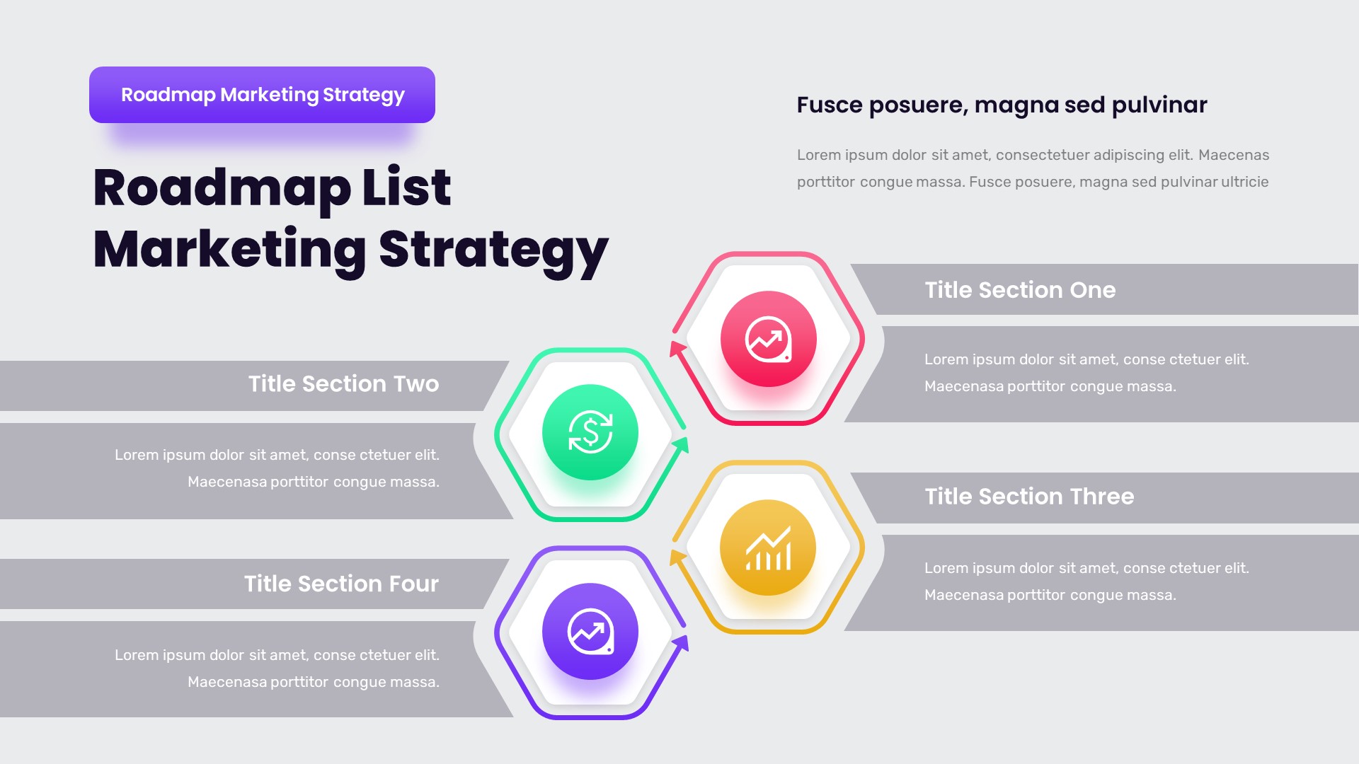 Roadmap Marketing Strategy Keynote Template, Presentation Templates