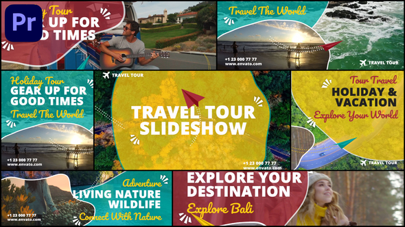 Travel Tour Slideshow | MOGRT, Premiere Pro Templates | VideoHive