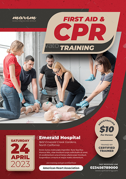 CPR Training, Print Templates | GraphicRiver