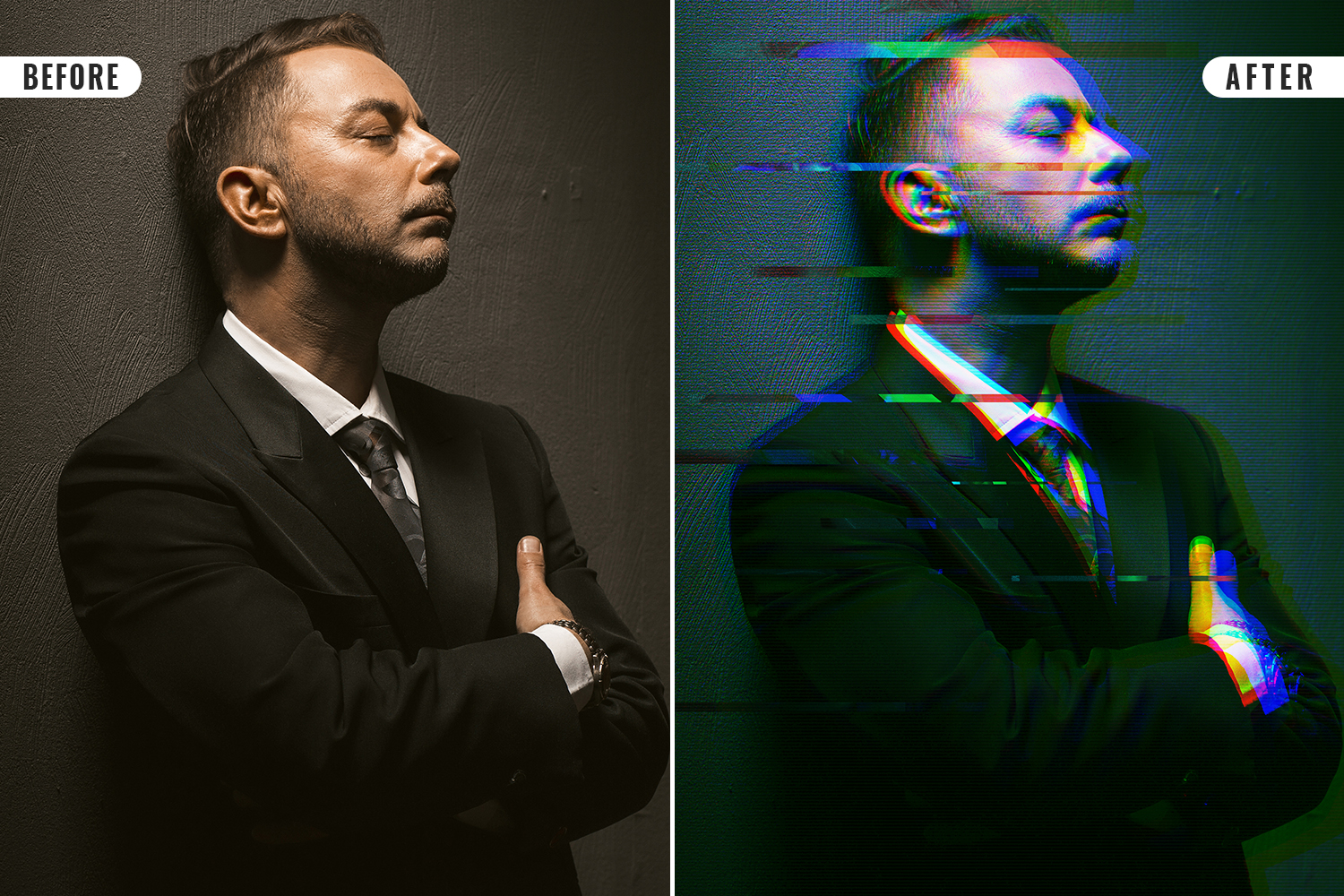 Glitch Photo Effect, Add-ons | GraphicRiver