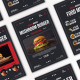 Simple Black Burger Menu, Print Templates | GraphicRiver