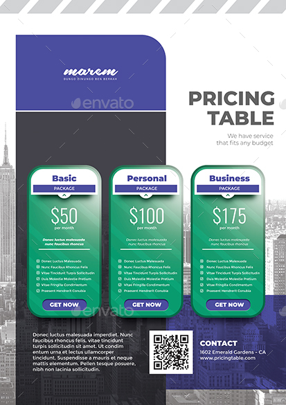 Essential Pricing, Print Templates | GraphicRiver