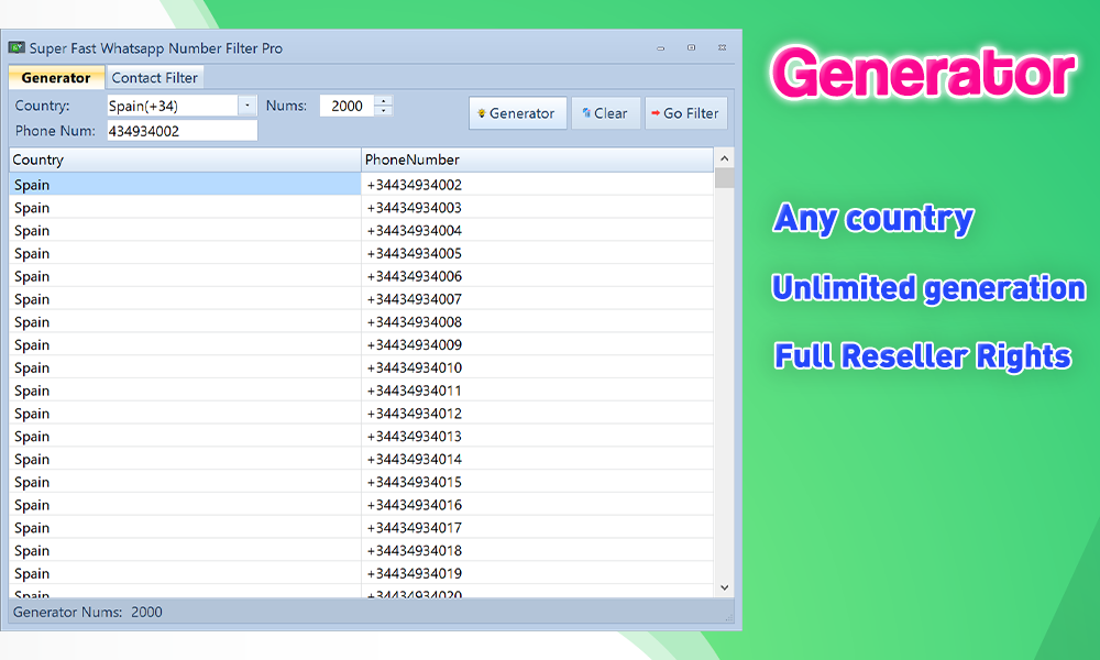 Super Fast Whatsapp Numbers Filter Pro-Full Reseller by PowerMagic