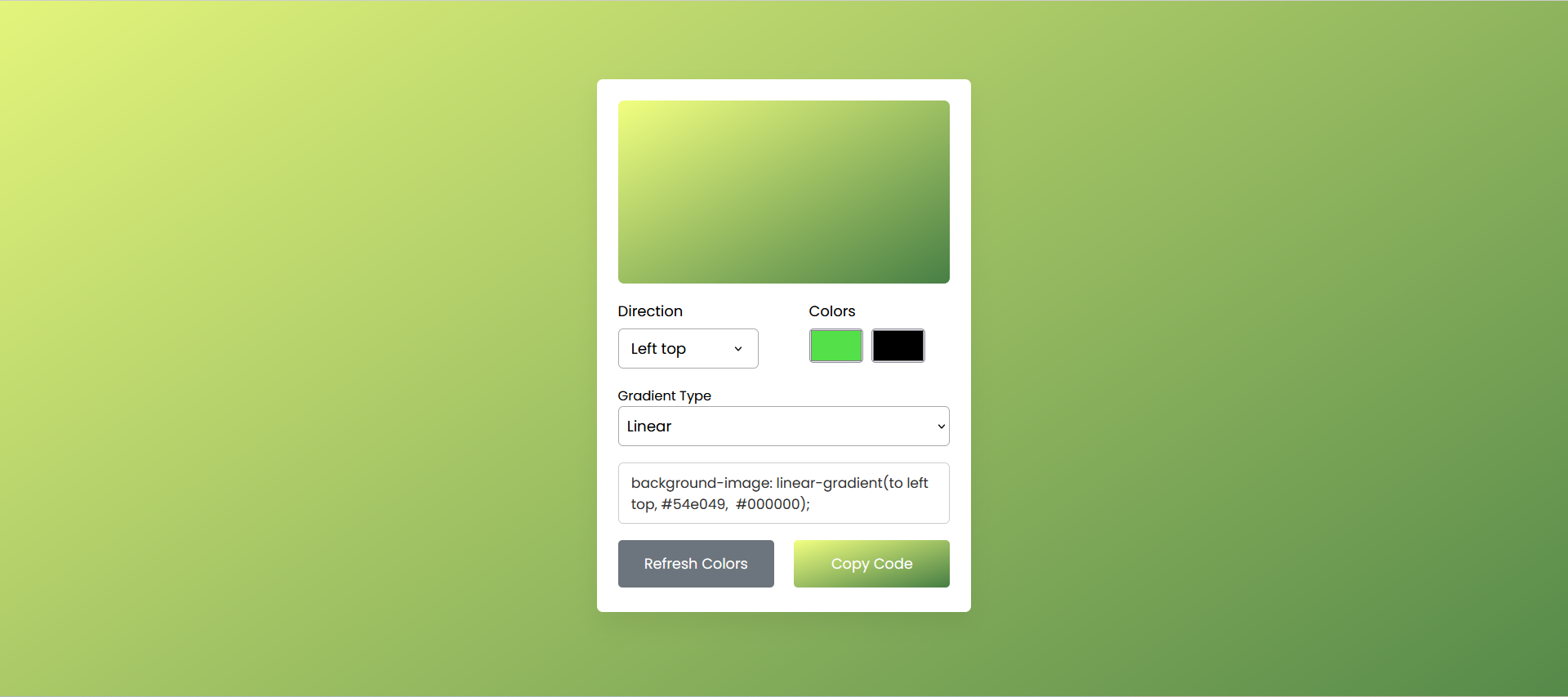 Gradient Generator (Gradient Color Generator) by navnneetjakhar ...