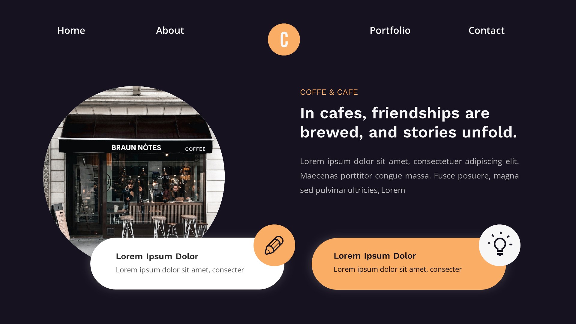 Cafedoelo - Coffe & Cafe Shop Powerpoint Template, Presentation Templates