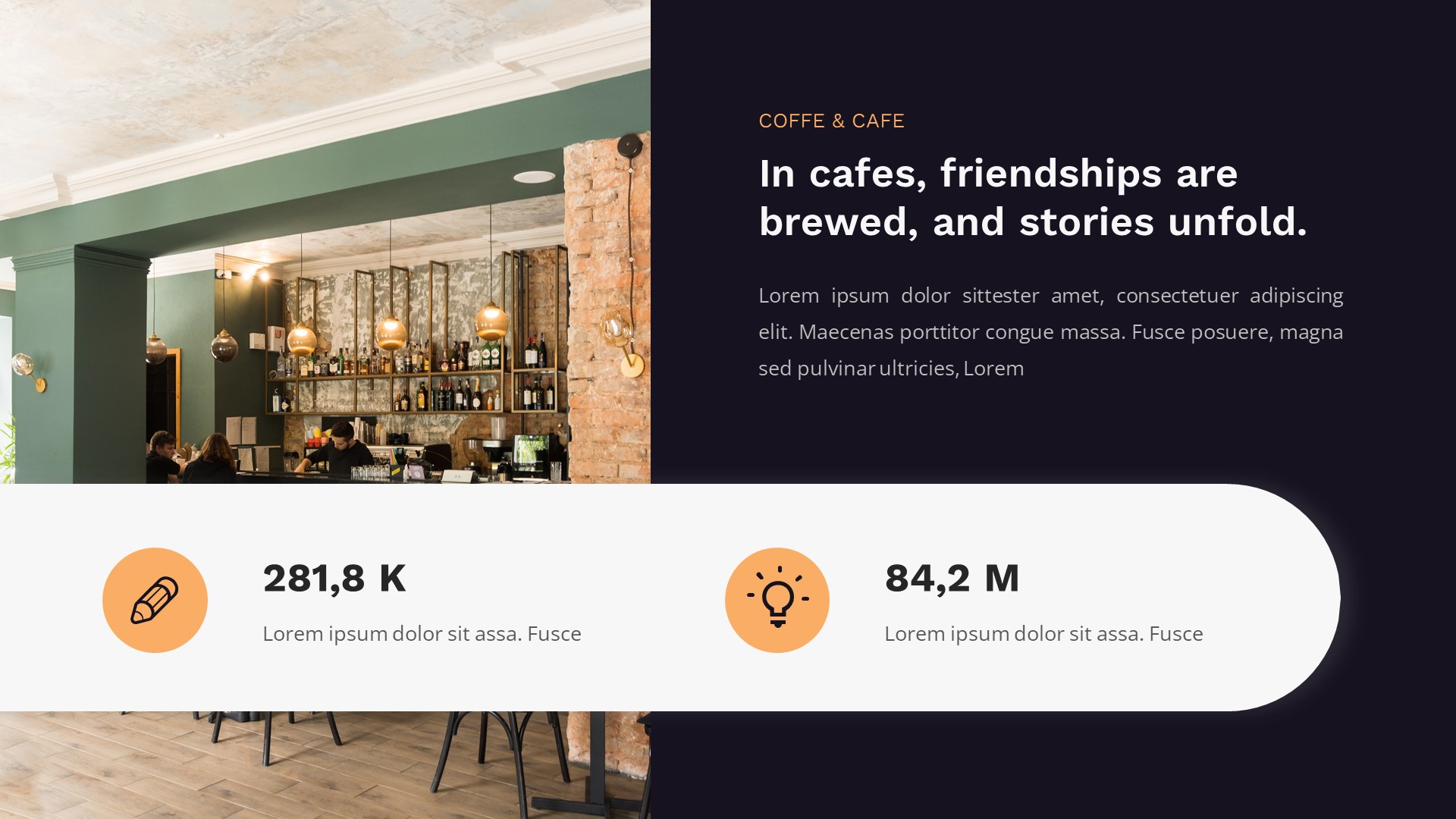 Cafedoelo - Coffe & Cafe Shop Powerpoint Template, Presentation Templates