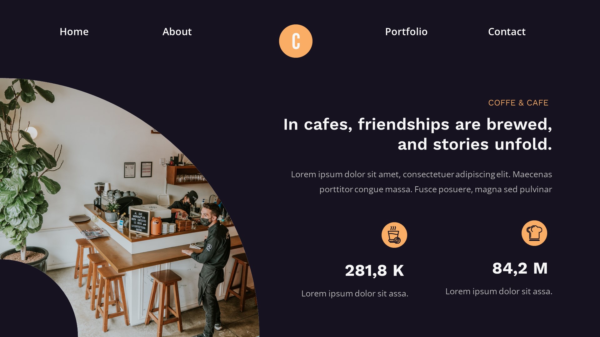 Cafedoelo - Coffe & Cafe Shop Google Slides Template, Presentation ...
