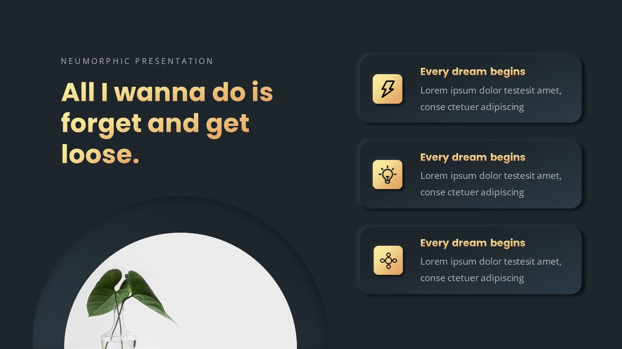 Neomph - Neumorphic Powerpoint Template, Presentation Templates ...