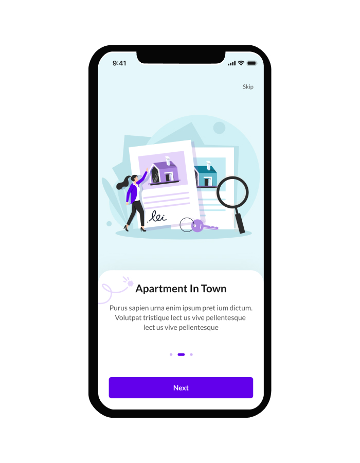 Rentpro-House, Property Rental & Selling Flutter App UI Kit by Acnoo