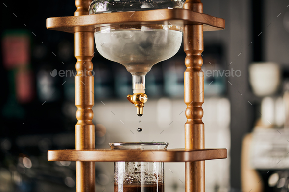 alternative brewing of espresso, cold drip coffee maker, cold water ...