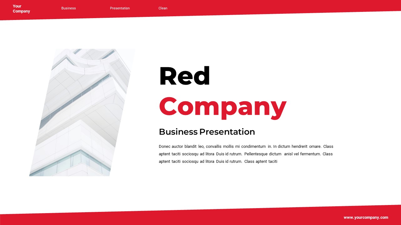 Business Presentation - Red, Presentation Templates | GraphicRiver