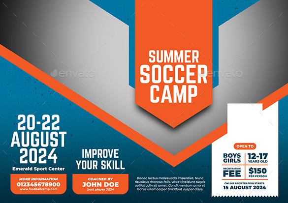 Youth Soccer Camp, Print Templates | GraphicRiver