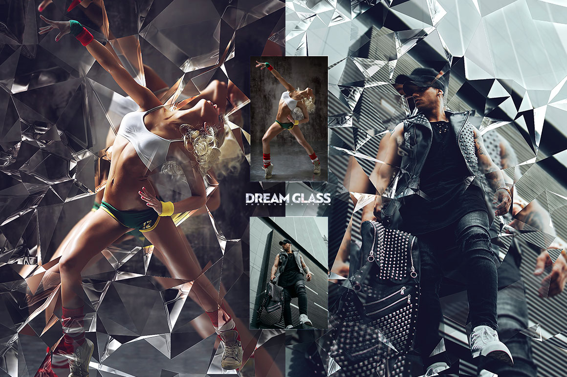 Dream Glass Photoshop Action, Add-ons | GraphicRiver
