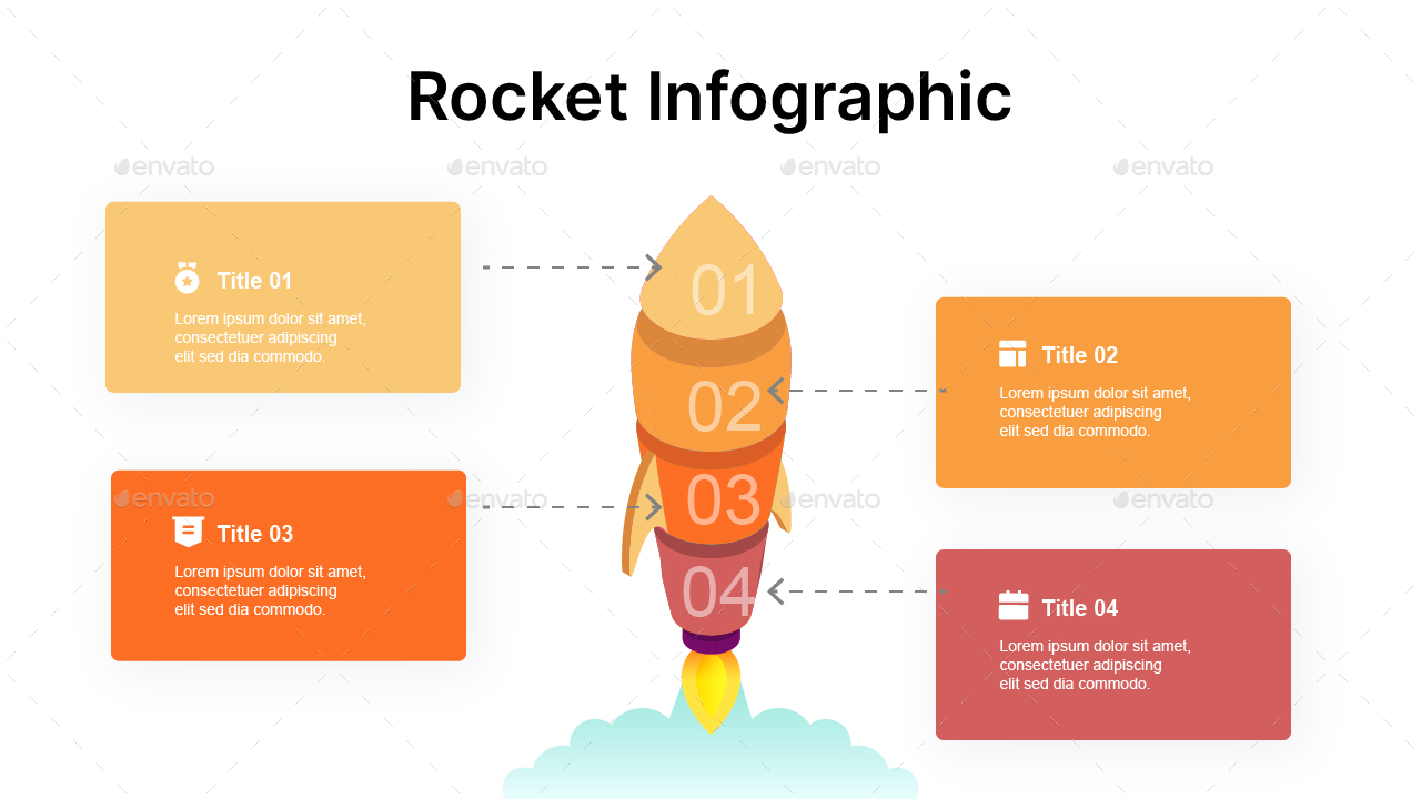Rocket Infographic Asset Illustrator, Infographics | GraphicRiver