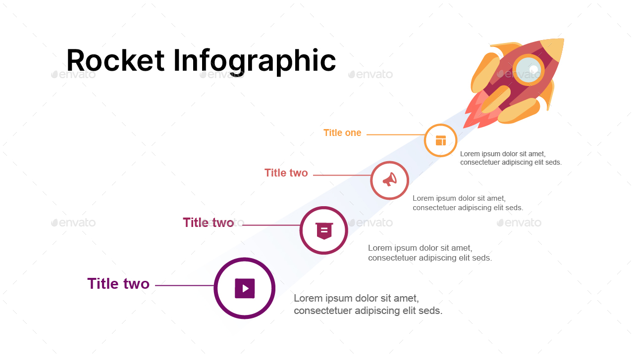 Rocket Infographic Asset Illustrator, Infographics | GraphicRiver