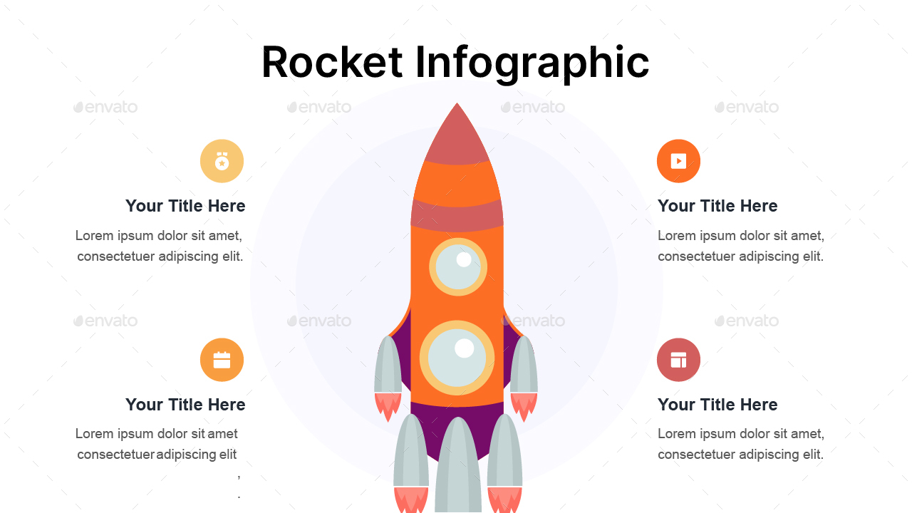 Rocket Infographic Asset Illustrator, Infographics | GraphicRiver