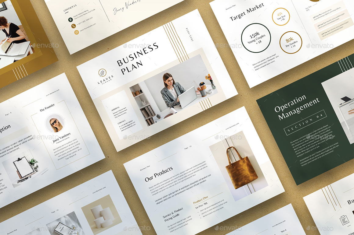 A4 Landscape - Business Plan, Print Templates | GraphicRiver