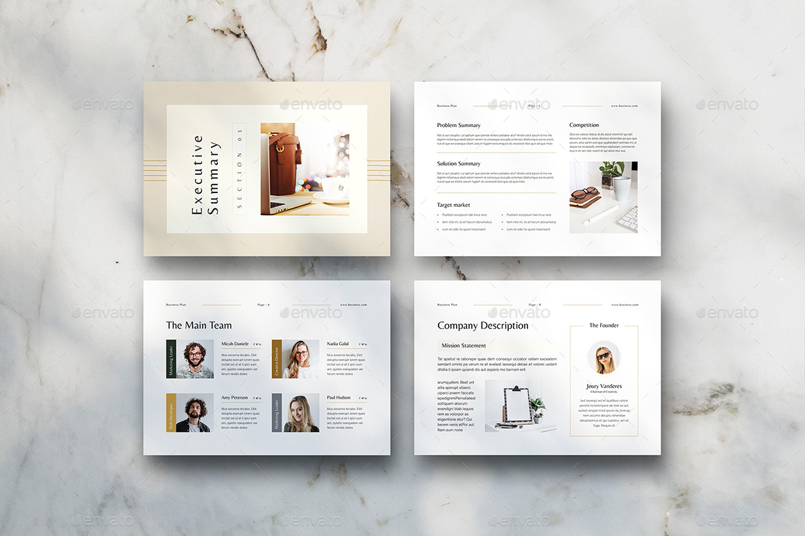 A4 Landscape - Business Plan, Print Templates | GraphicRiver