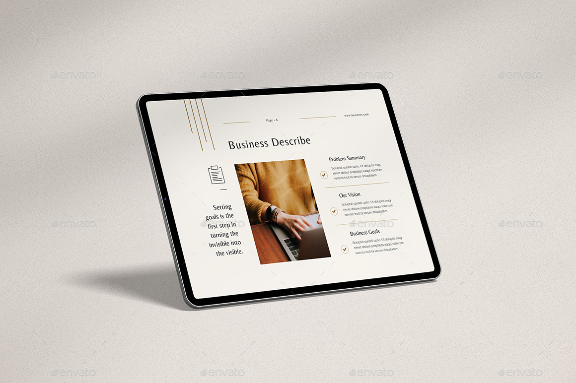 A4 Landscape - Business Plan, Print Templates | GraphicRiver