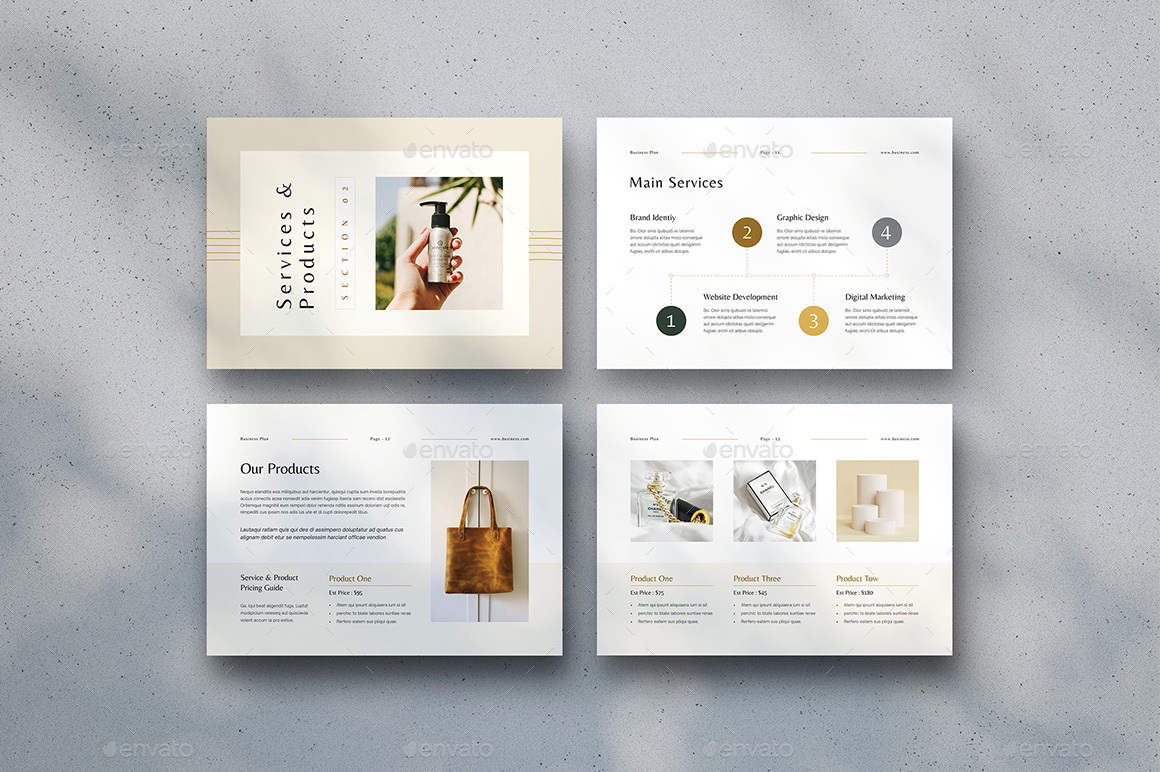 A4 Landscape - Business Plan, Print Templates | GraphicRiver