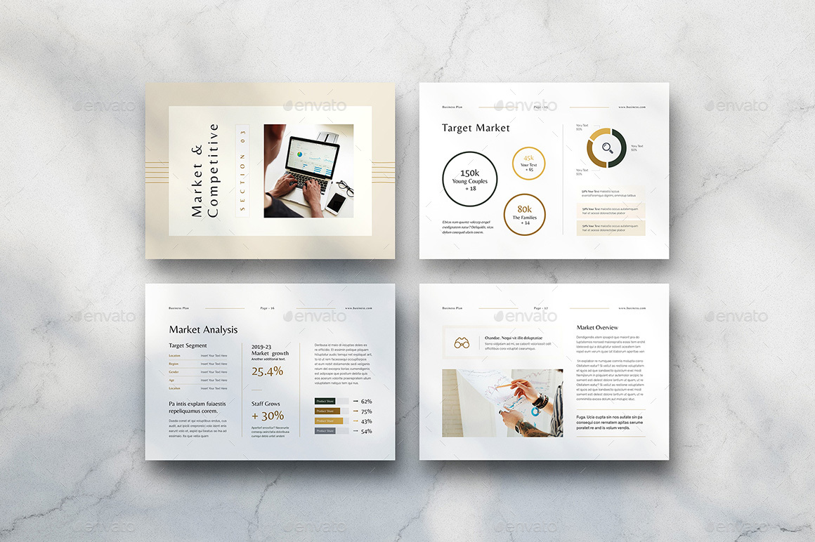 A4 Landscape - Business Plan, Print Templates | GraphicRiver
