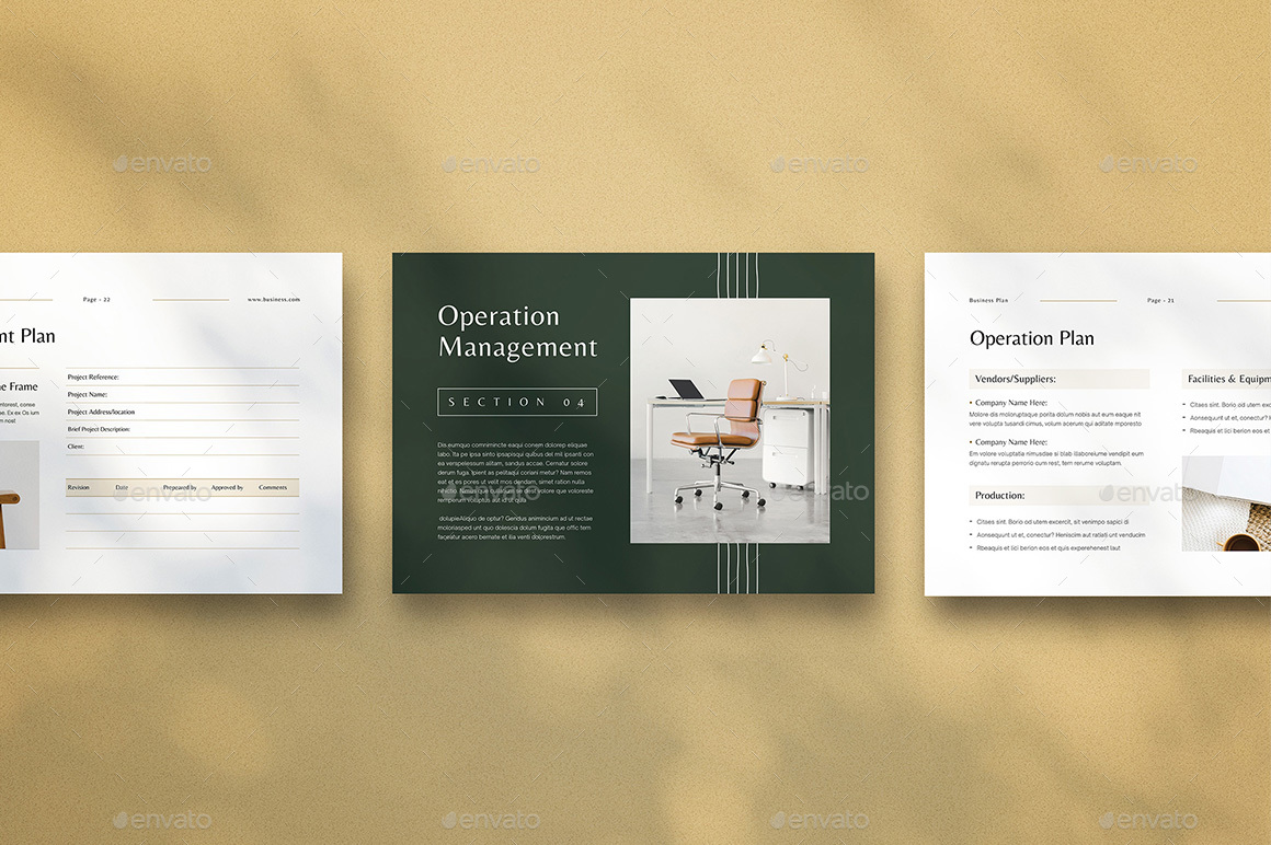 A4 Landscape - Business Plan, Print Templates | GraphicRiver