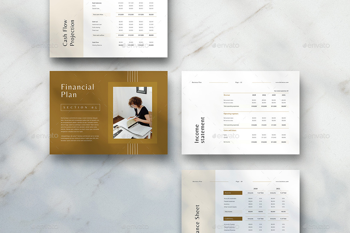 A4 Landscape - Business Plan, Print Templates | GraphicRiver