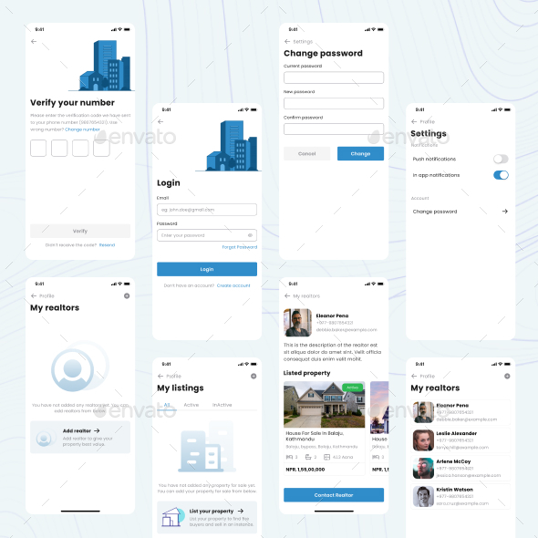 Real Estate UI Kit for Figma, Web Elements | GraphicRiver