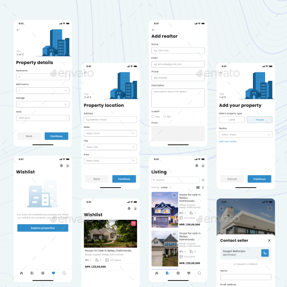 Real Estate UI Kit for Figma, Web Elements | GraphicRiver