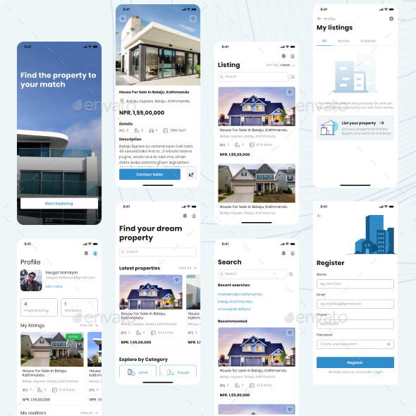 Real Estate UI Kit for Figma, Web Elements | GraphicRiver