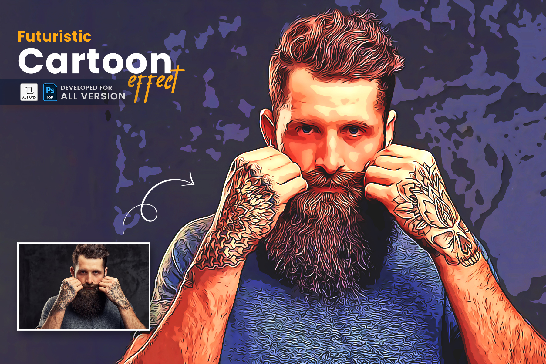 Futuristic Cartoon Effect, Add-ons | GraphicRiver