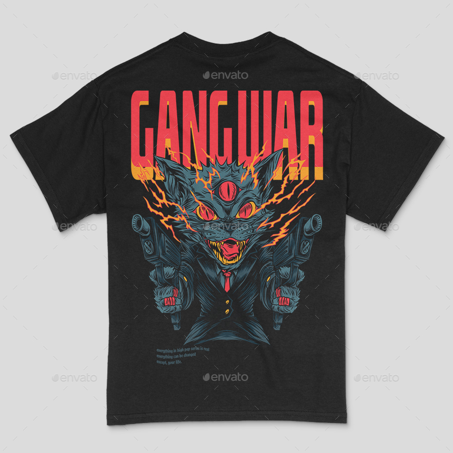 Gang War T-Shirt Design Template, T-Shirts | GraphicRiver